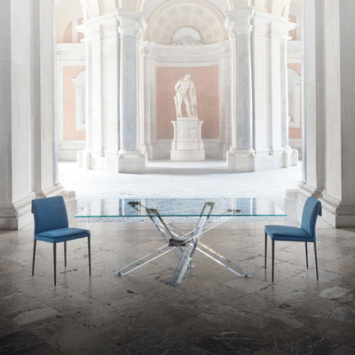 Crystal Glass Dining Table