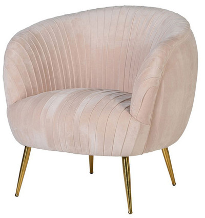 Pink Velvet Armchair