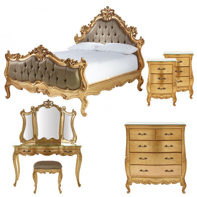 Gold Bedroom Set