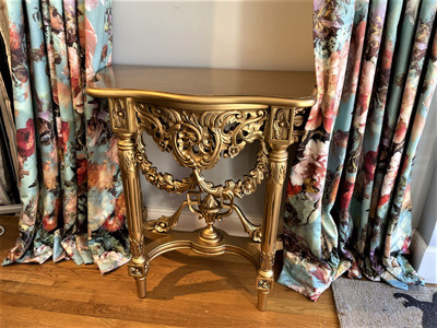 French Console Table Gold Gilt