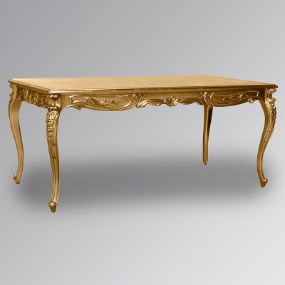 GOLD FRENCH DINING TABLE