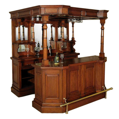 PARISIAN CANOPY HOME BAR WALNUT