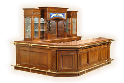 LUXURY ITALIAN HOME BAR 12ft OAK