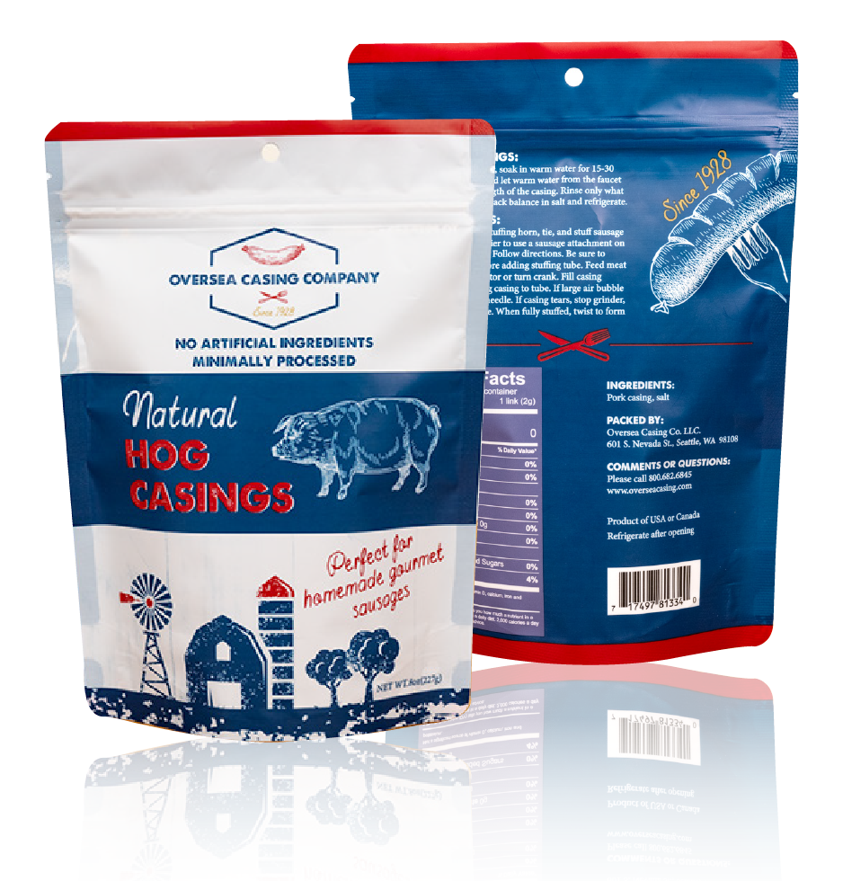 Sausage Casings - Natural hog and sheep sausage casings - Smokehouse Chef