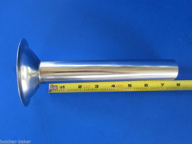 #32 LARGE 1 1/4" exit Summer Sausage Stuffing Tube Funnel STAINLESS ...