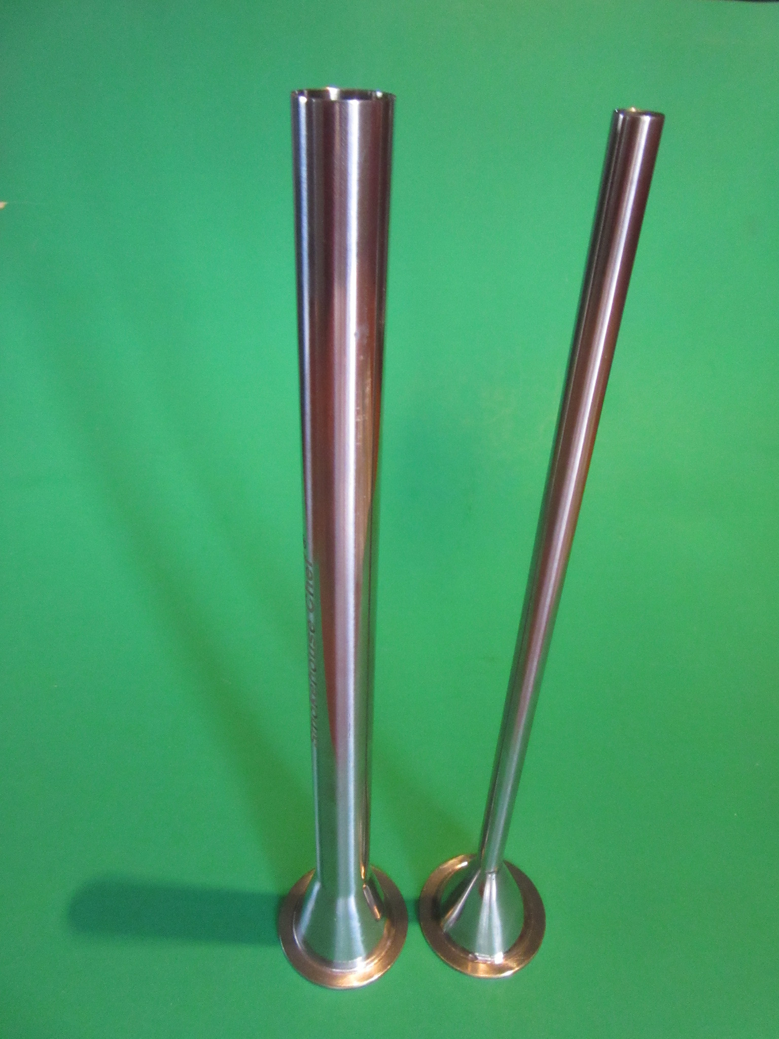 *COMBO SET* 12" EXTRA LONG Sausage Stuffing Horn Tubes 3/8" & 3/4" for ...