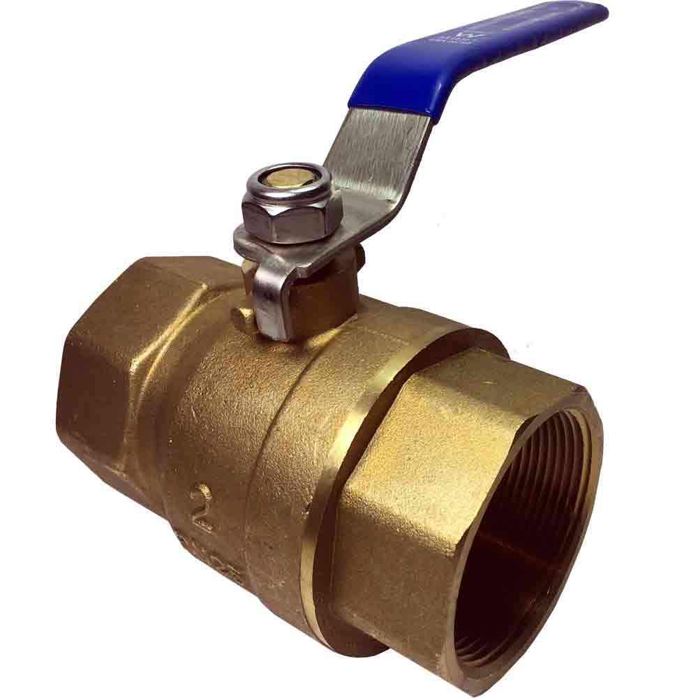 Ball Valve DR Brass 50mm 2" FxF Full Bore Lever Handle