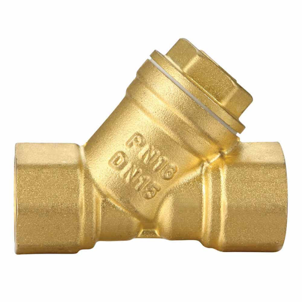Y Strainer 15mm Female x Female Brass WaterMarked