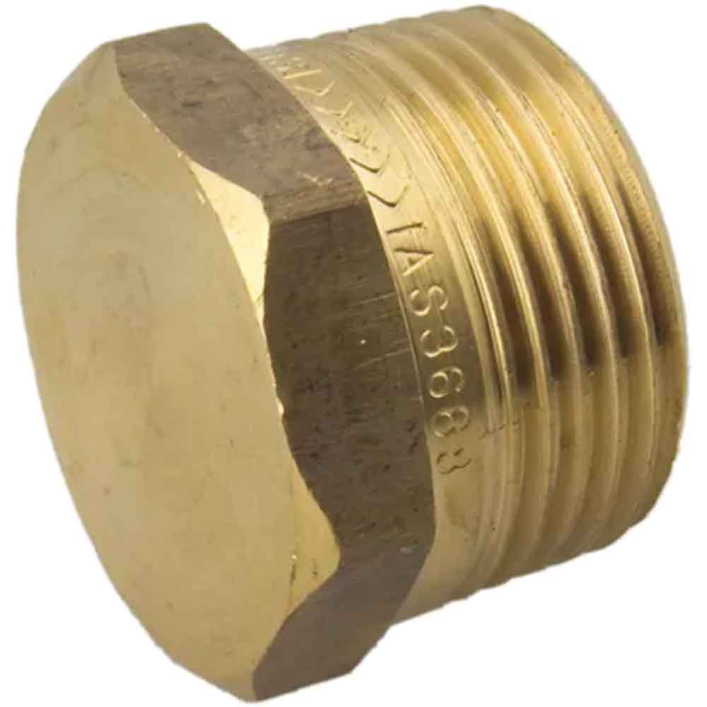 Screwed DR Brass Hexagon Plug 50mm BSP Watermarked PN. AW718