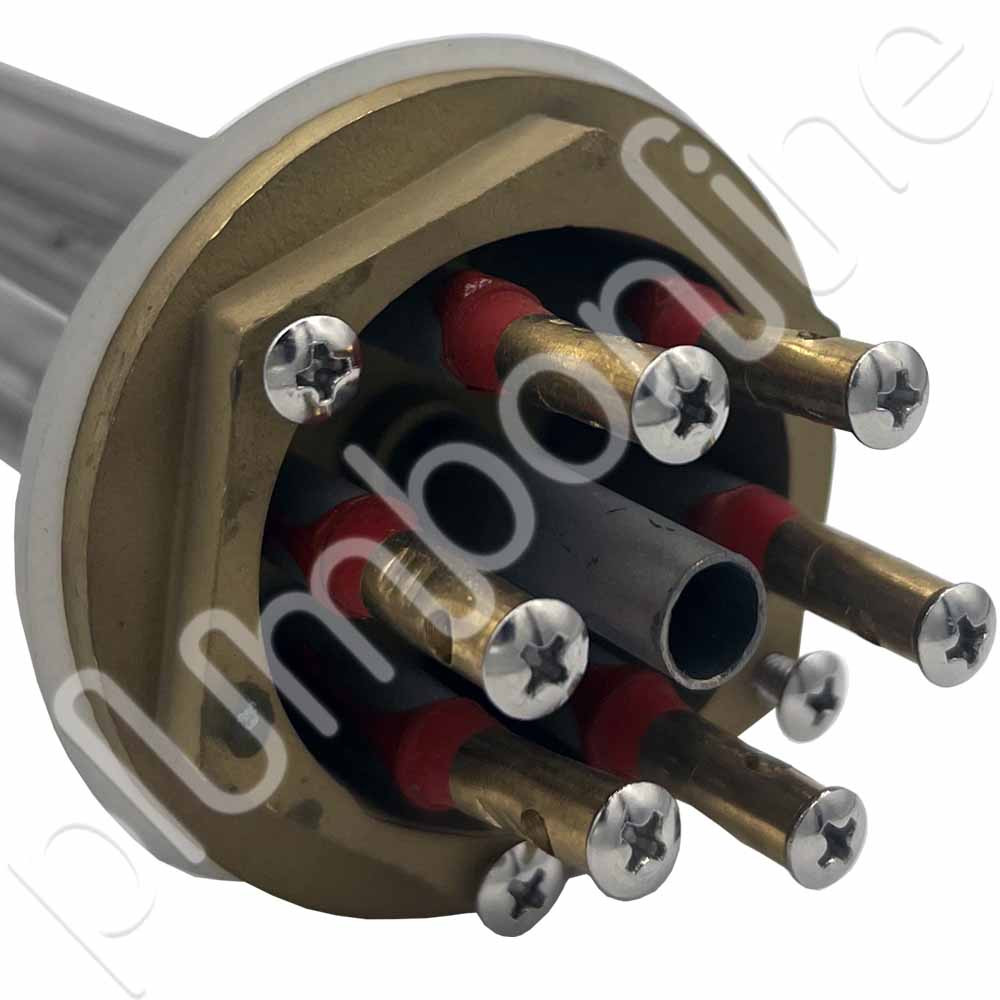 Hot Water Immersion Heating Element Screw In 2 inch BSP Triple Delta ...
