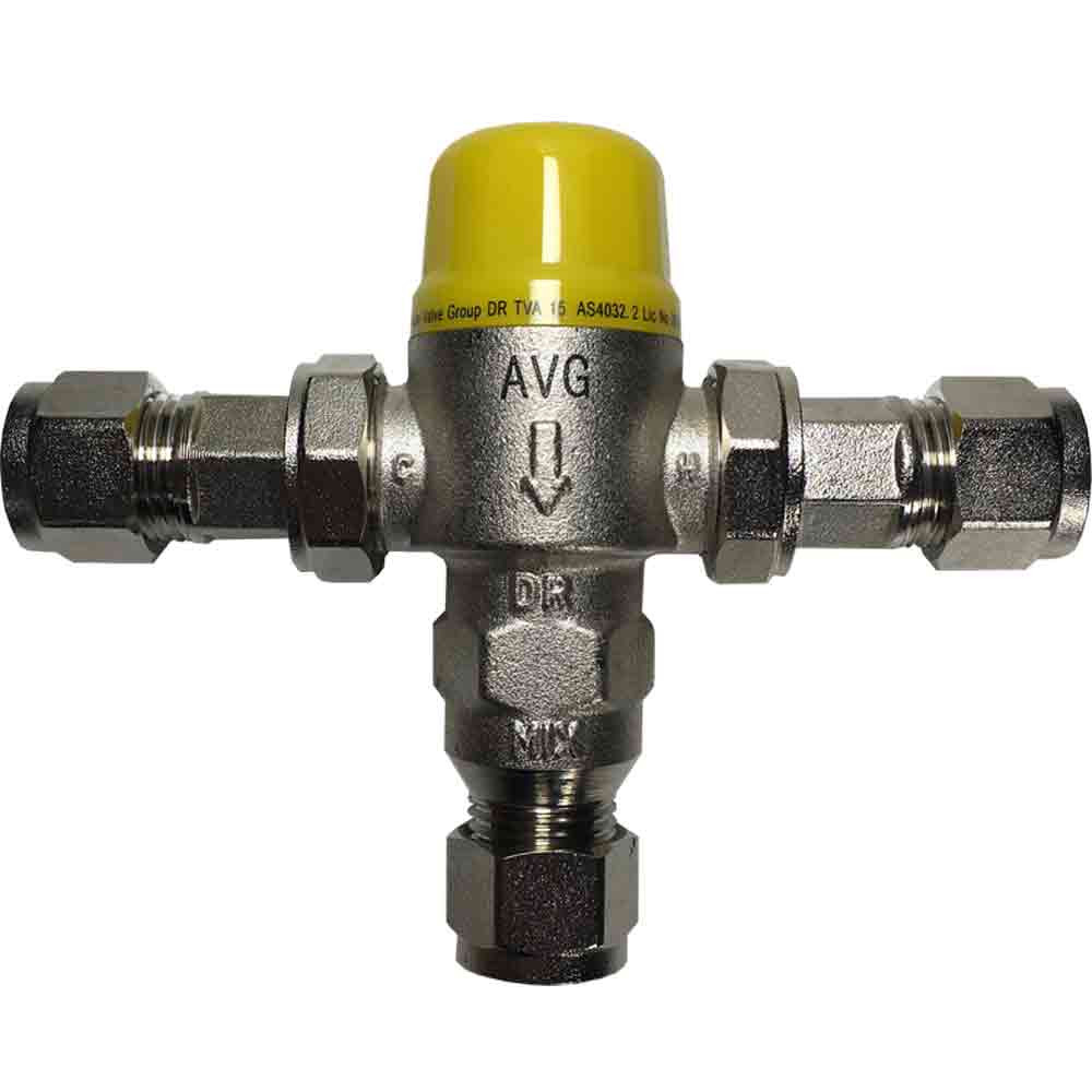 Tempering Valve 15mm 1/2" Orange Cap Solar and Gas Systems AVG