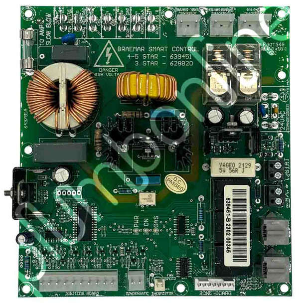 Circuit Board Braemar TG TH PCB 4 and 5 Star Ducted Heaters Part No. 639451