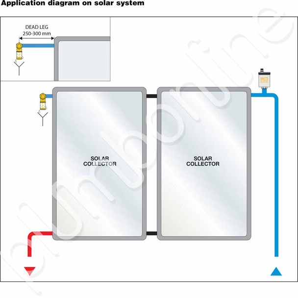 Solar Frost-Guard Solar Hot Water Frost Valve Dead-Leg Extension SFG