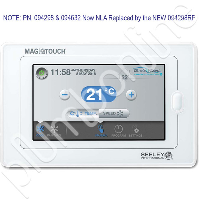 Braemar TQMD 520 and X Gas Ducted Heater MagIQ Touch Digital Wall ...