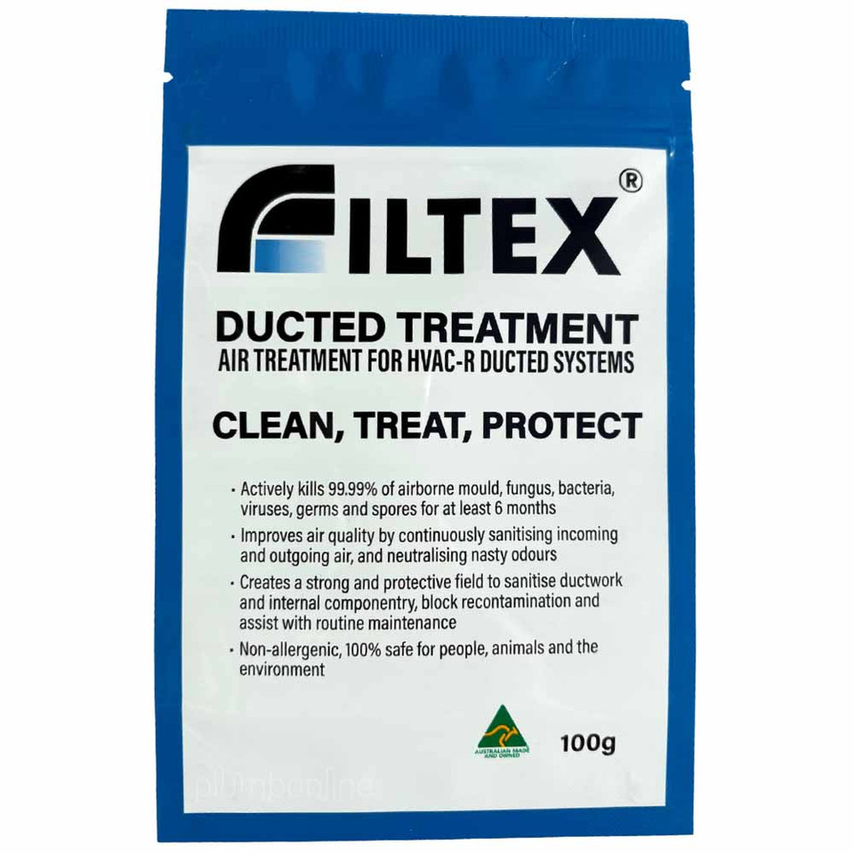 Filtex Ducted Air Conditioning Antimicrobial Treatment Sachet 100g ...