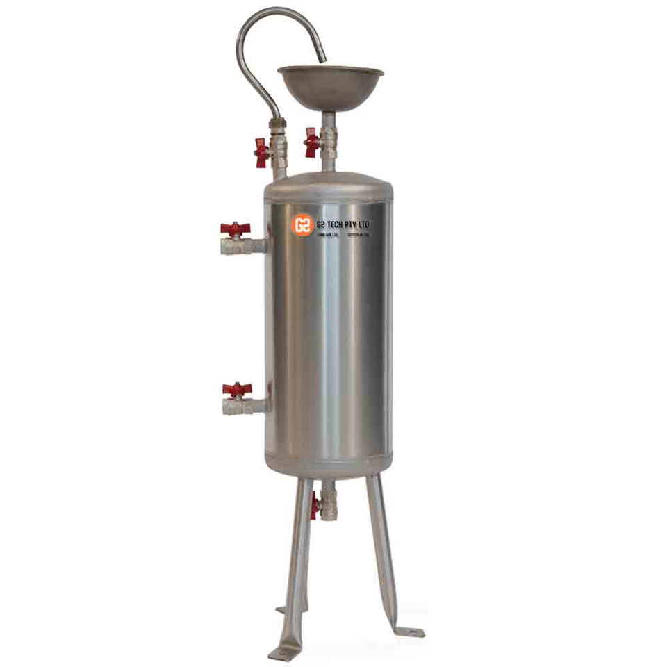 15Lt Commercial HVAC Chemical Dosing Pot Stainless Steel Construction ...