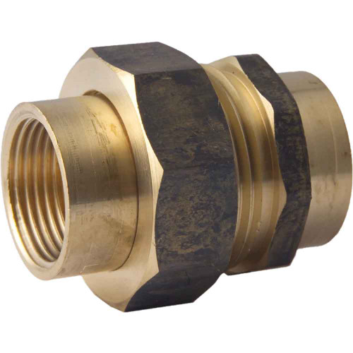 Screwed Brass Barrel Union Brass FI x FI 10mm BSP Watermarked PN. BUF10