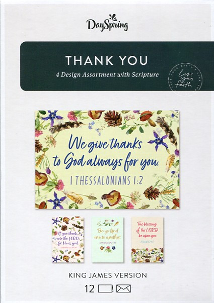 Christian Thank You Cards : Boxed Scripture Thank You Cards