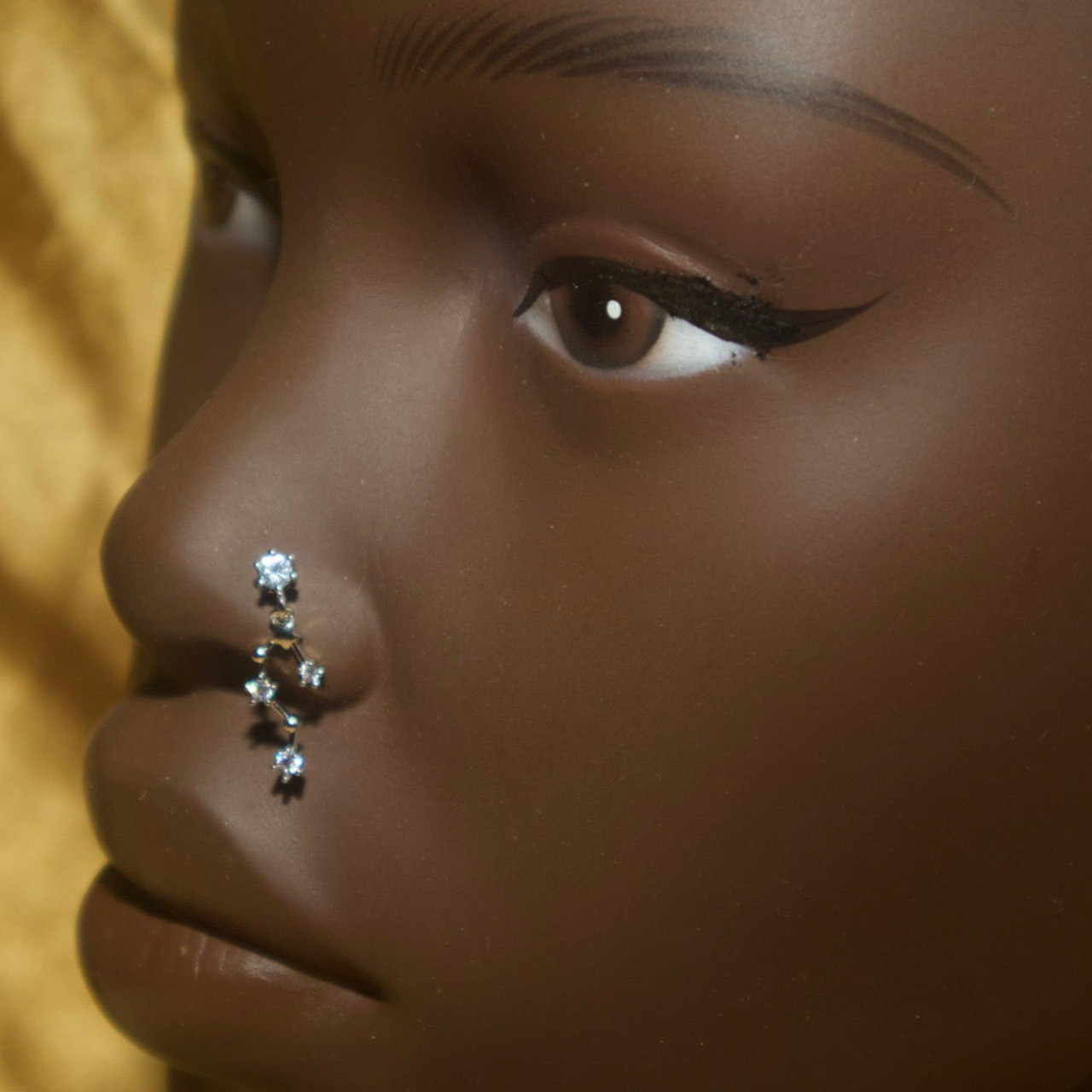 Constellations Gems Stars Nose Stud Ring Piercing Jewelry - YoniDa’Punani