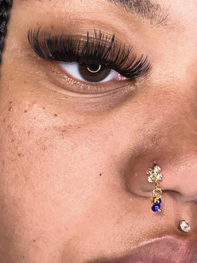 Dangling Colorful Two Balls Nose Hoop Jewelry - YoniDa’Punani