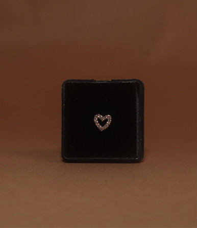 Heart-Shaped Stainless Steel Dermal Piercing | YoniDa’Punani