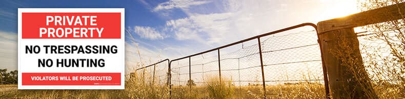 No Hunting Signs | Creative Safety Supply