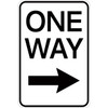 One Way (with right arrow) - Aluminum Sign
