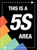 Large 5S Area Wall Sign | Creative Safety Supply