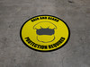 Hair and Beard Protection Required Floor Sign (Version 2)