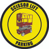Scissor Lift Parking Real Floor Sign | Creative Safety Supply