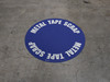 Metal Tape Scrap Floor Sign