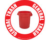 General Trash Red Floor Sign | Creative Safety Supply