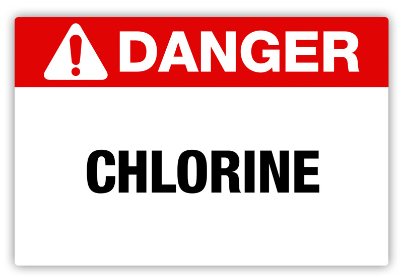 Danger - Chlorine Label | Creative Safety Supply