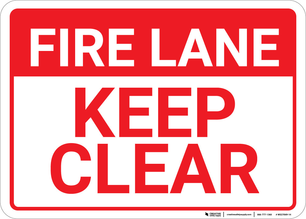 Fire Lane Signs | Creative Safety Supply