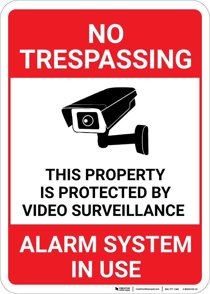 Security Alarm Signs | Creative Safety Supply