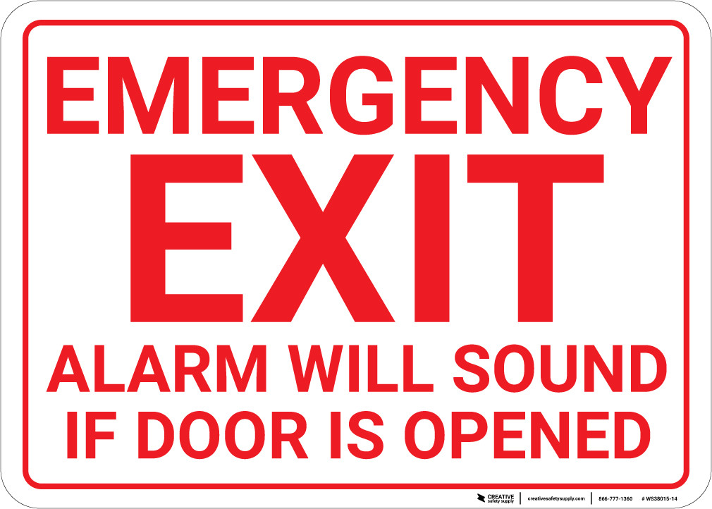 Security Alarm Signs | Creative Safety Supply