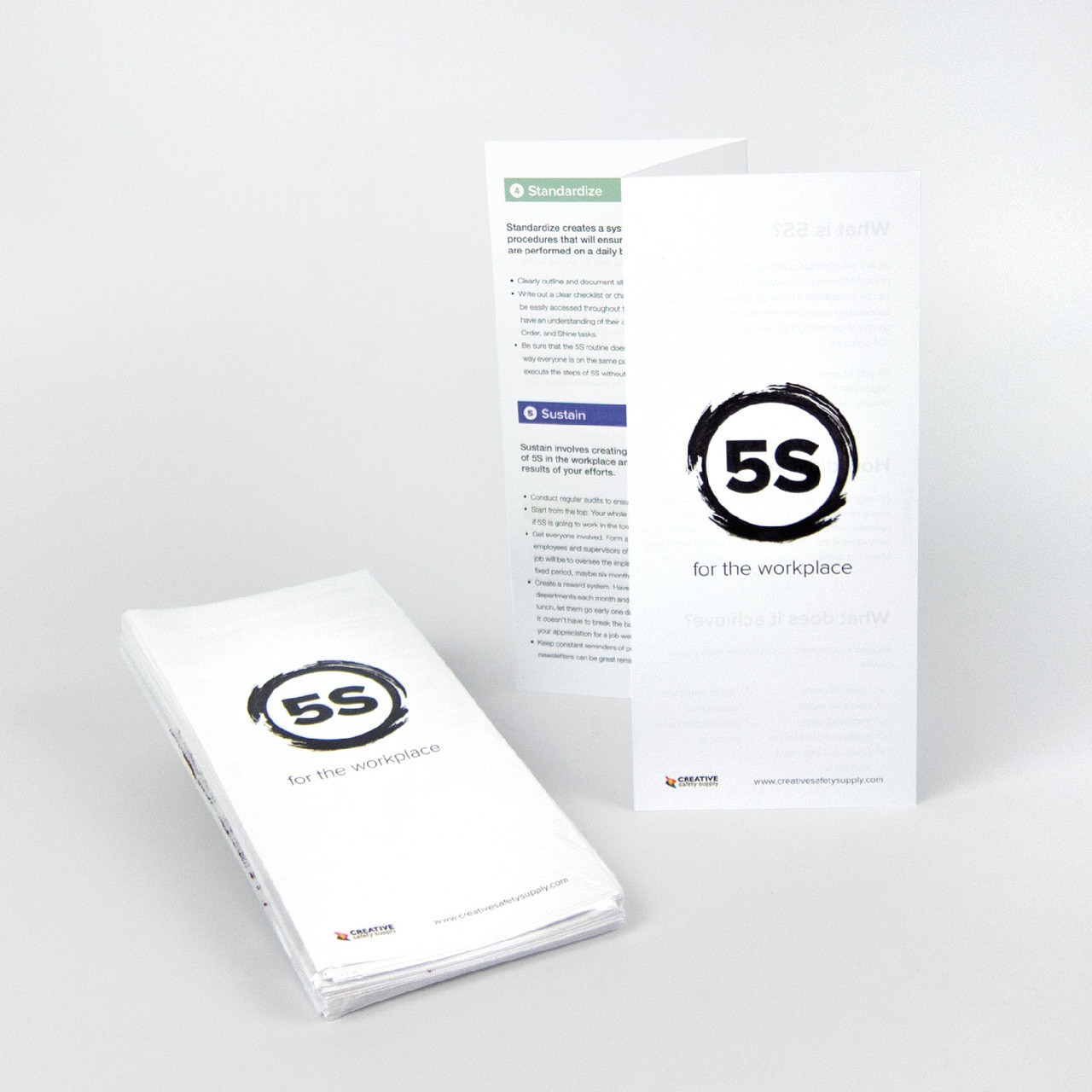 5S Steps Training Handout Z-Fold (25 pk) | Creative Safety Supply