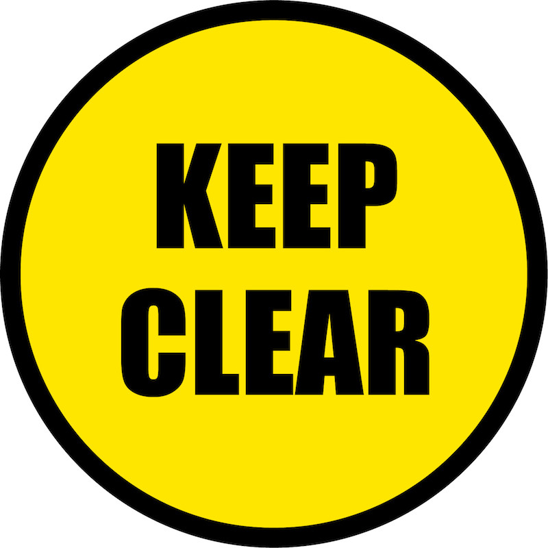 Keep Clear - Floor Sign | Creative Safety Supply