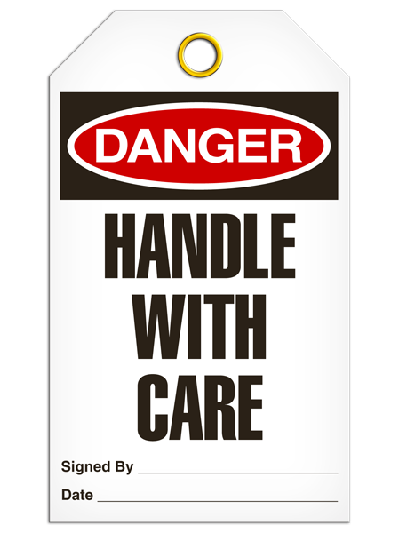 Danger Handle Care Tags | Creative Safety Supply