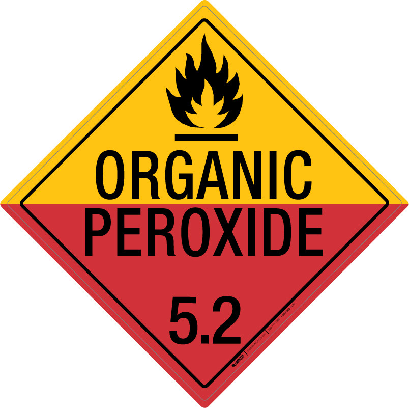 Organic Peroxide: Class 5.2 - Placard Sign
