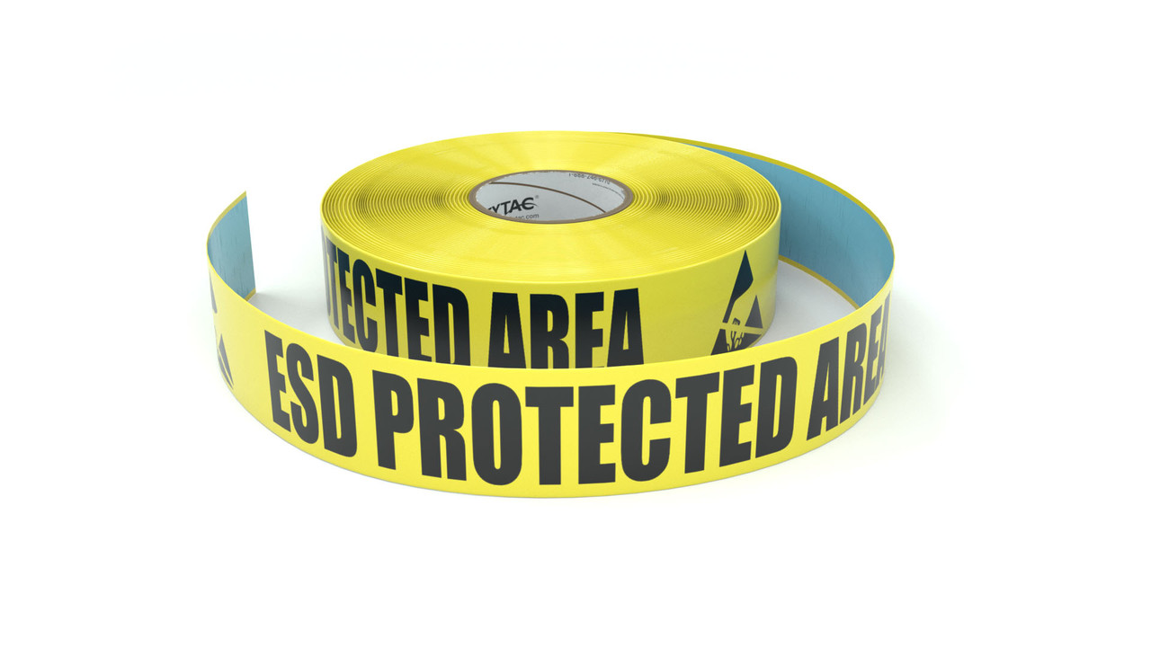 ESD Protected Area with Two Hand Symbols - Inline Printed Floor Marking ...