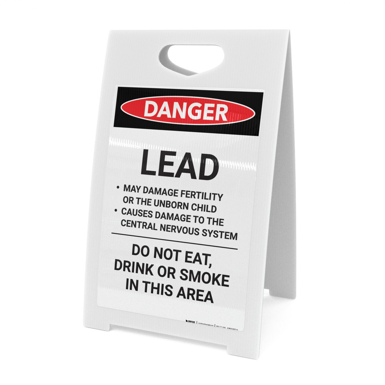 Lead Hazard - A-Frame Sign