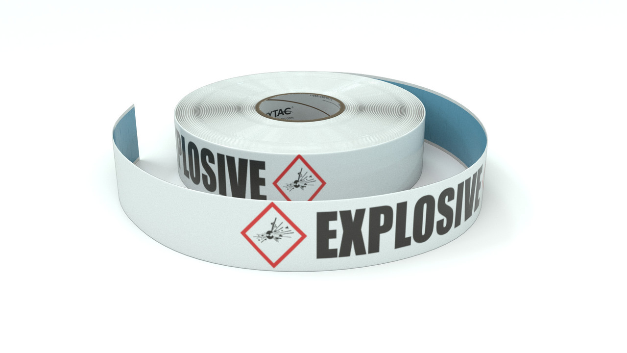 GHS: Explosive Icon Horizontal - Inline Printed Floor Marking Tape