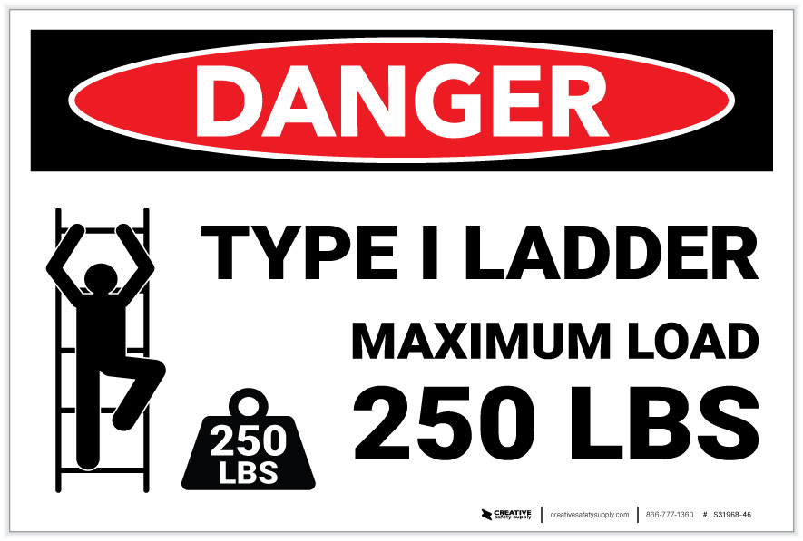 Ladder Safety Labels | Creative Safety Supply