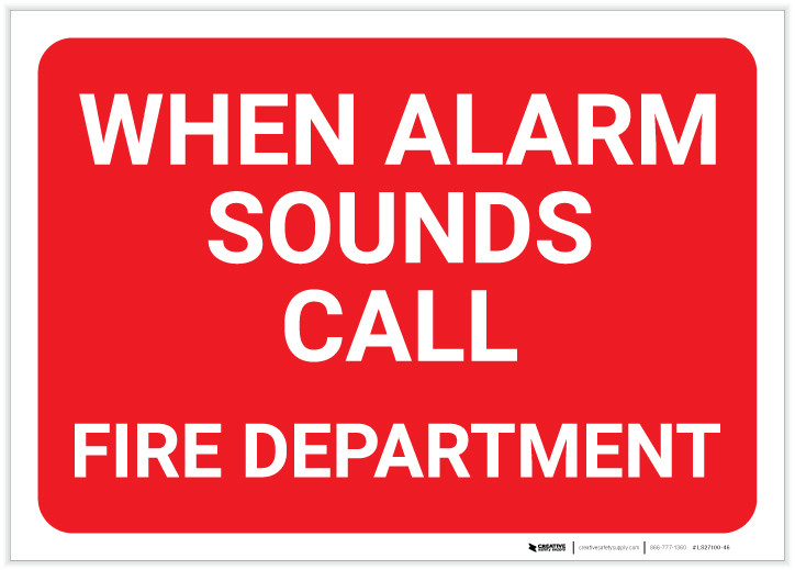 Fire Alarm Labels | Creative Safety Supply