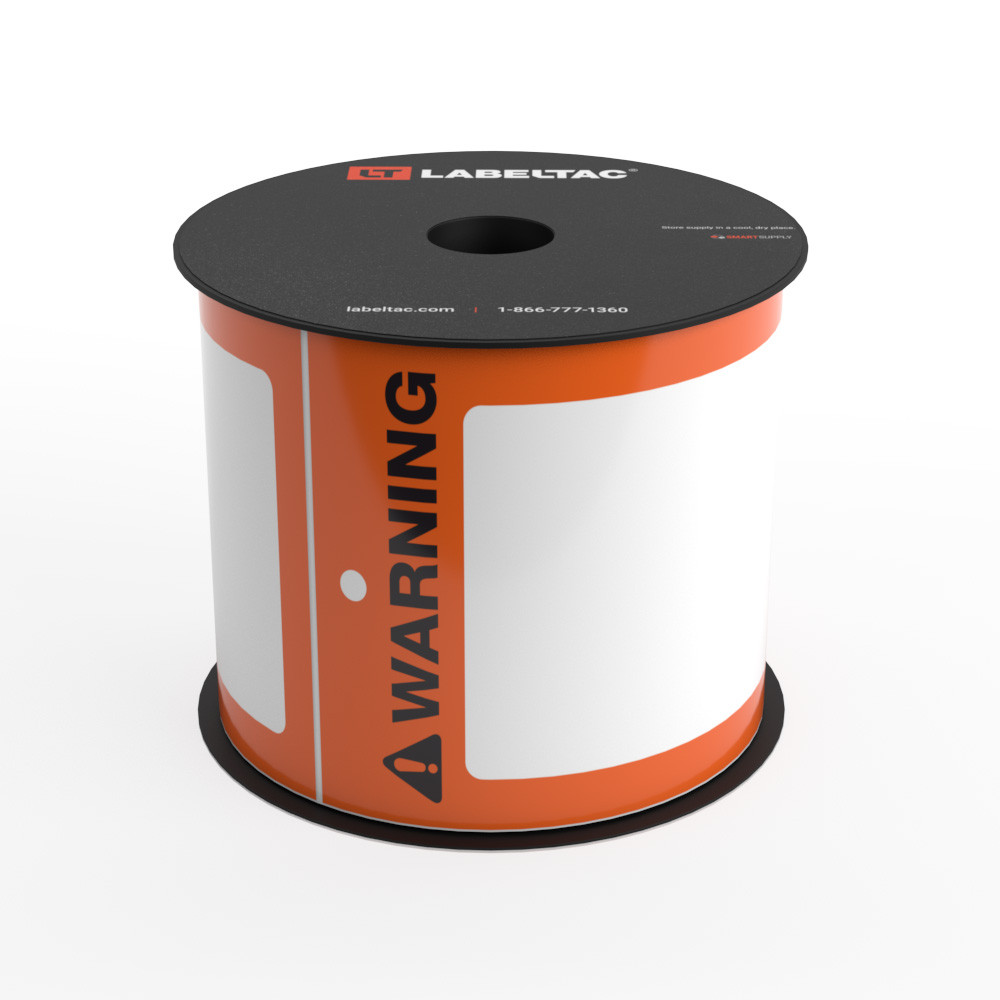 LabelTac® Warning Tag - Safety Orange - Printable Tag Roll | Creative ...