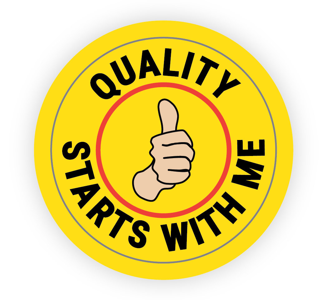 Quality Starts With Me - Hard Hat Sticker | Creative Safety Supply