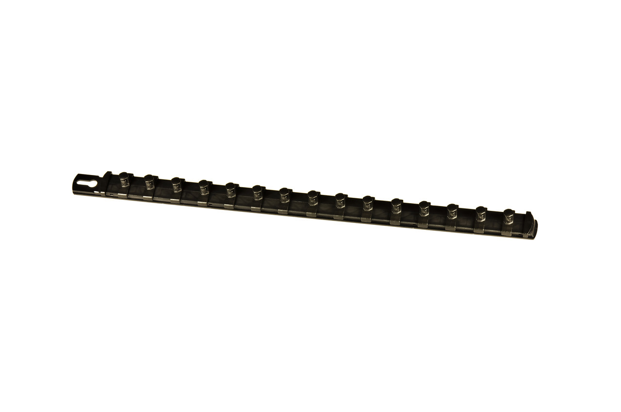 18” Magnetic Socket Organizer and 15 Twist Lock Clips - Black-3/8 ...