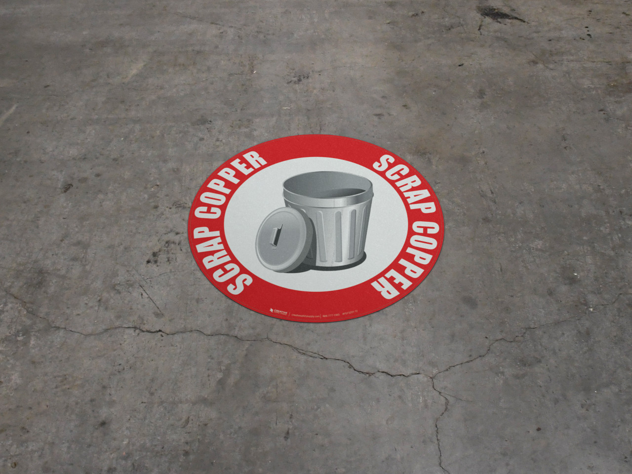 Scrap Copper - Floor Sign | Creative Safety Supply