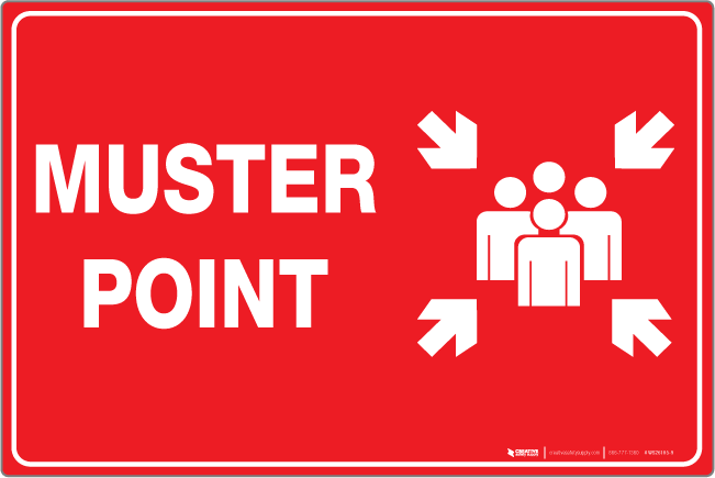 Muster Point Signs | Creative Safety Supply